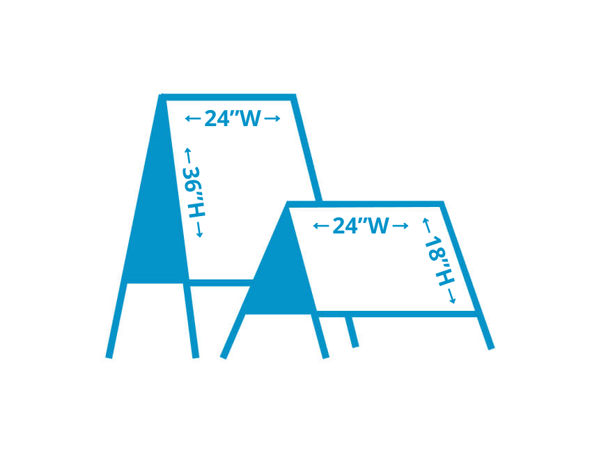 Sandwich Signs - Foldable Signs for Outdoor Use | eprintfast